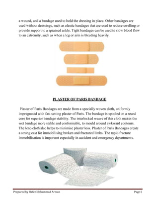 Surgical Dressing Pharm-1203. Dept of Pharmacy | PDF