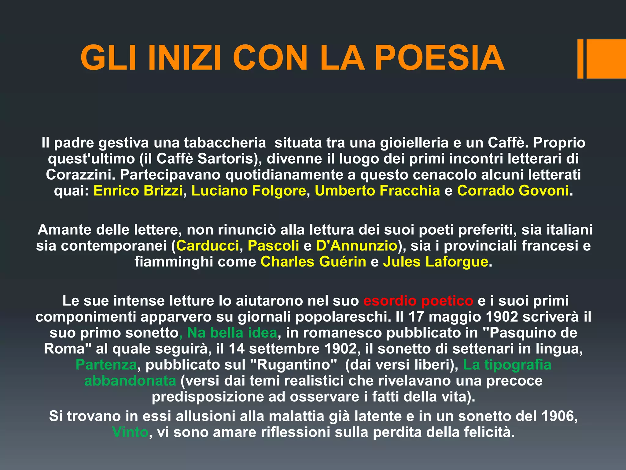 Sergio corazzini | PPT