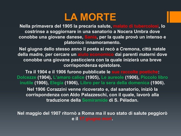 Sergio corazzini | PPT