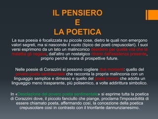 Sergio corazzini | PPTX