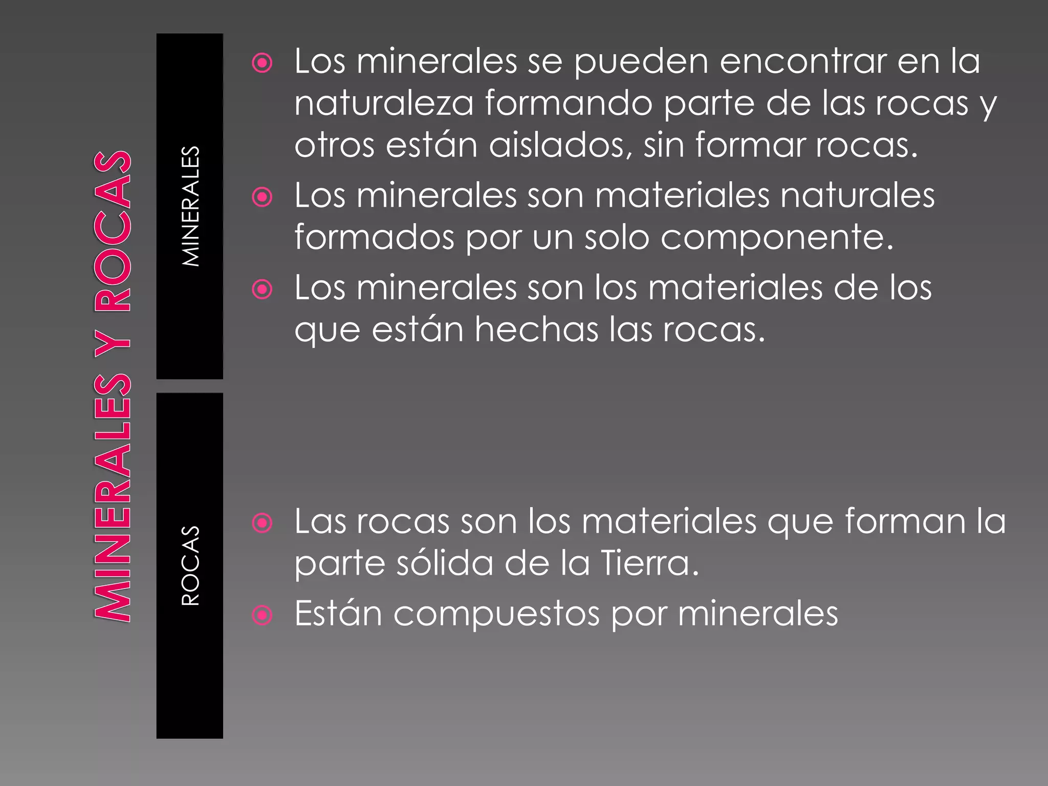 Las rocas y minerales | PPT