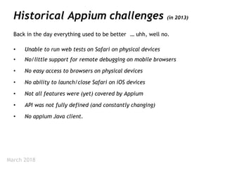 Selenium to Appium - how hard can it be (SauceCon). | PPT