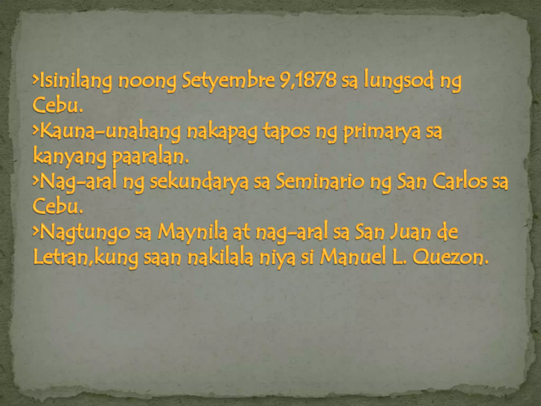 Sergio Osmena | PPTX