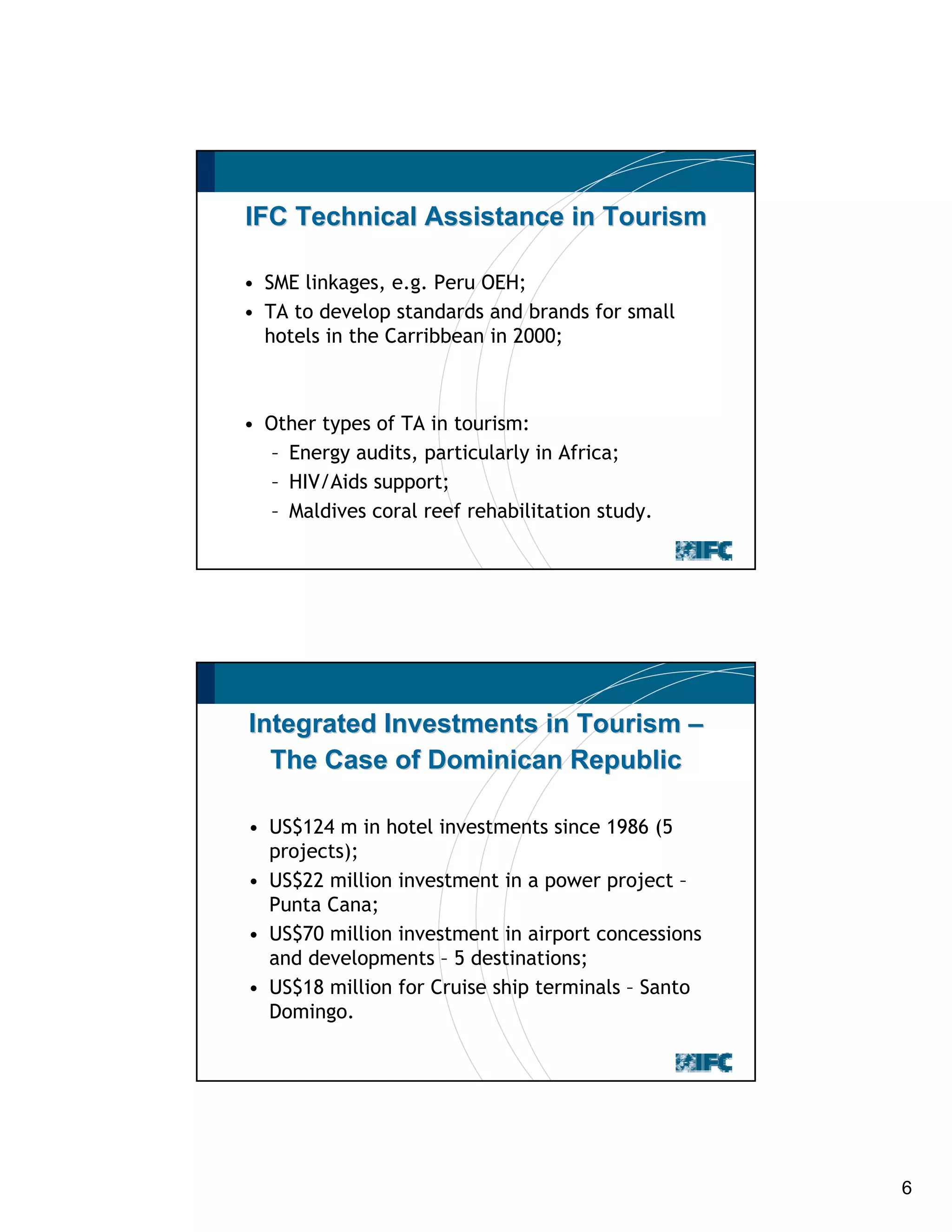 IFC's tourism strategy | PDF