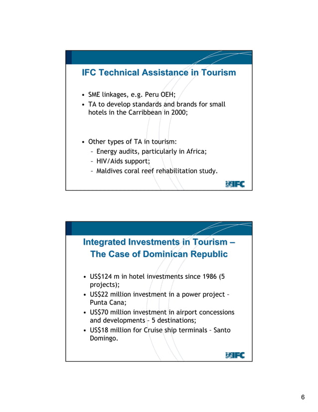 IFC's tourism strategy | PDF