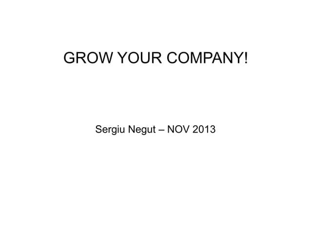 Sergiu negut biz antreprenoriat | PDF