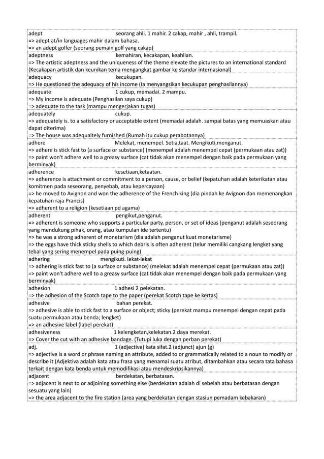 Kamus Bahasa Inggris Terlengkap Di Indonesia | PDF