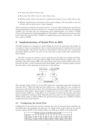 Serial IO for 8051 | PDF