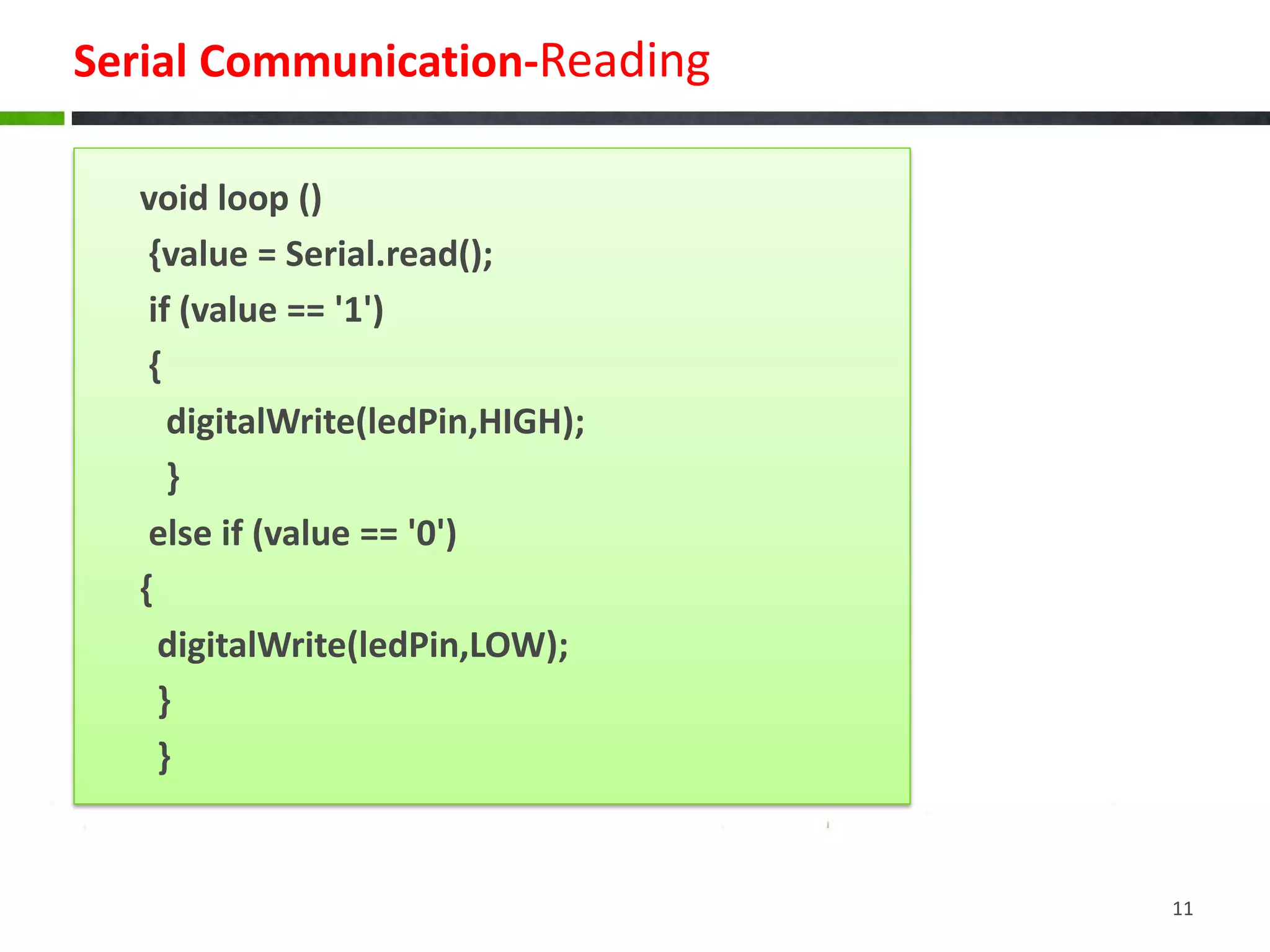 Arduino Serial Communication Ppt 1419