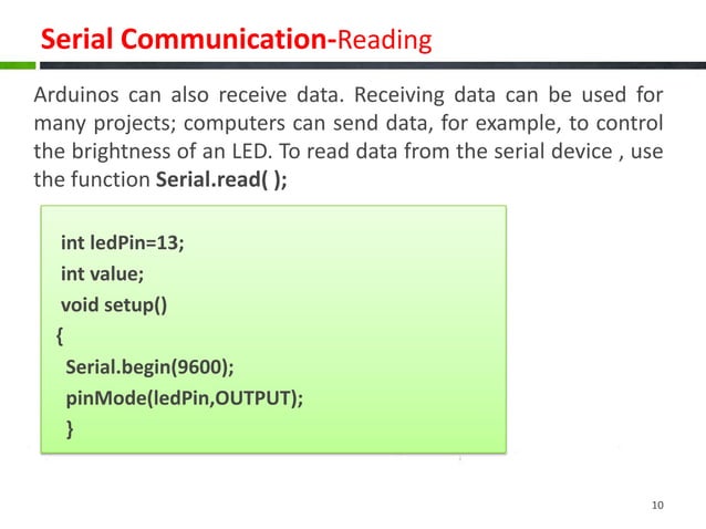 Arduino- Serial communication | PDF