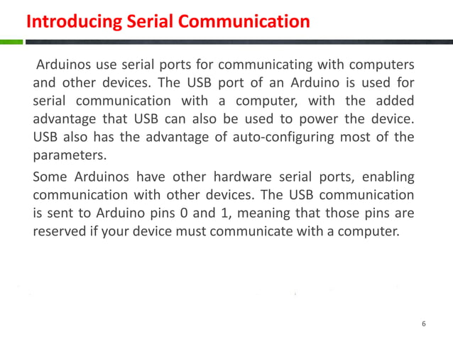 Arduino- Serial communication | PDF