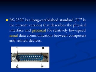 Serial and parallel bus standars RS232C and IEEE488.ppt