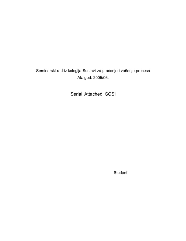 Serial attached scsi | PDF