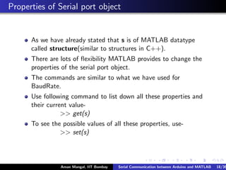 Serial comm matlab | PDF