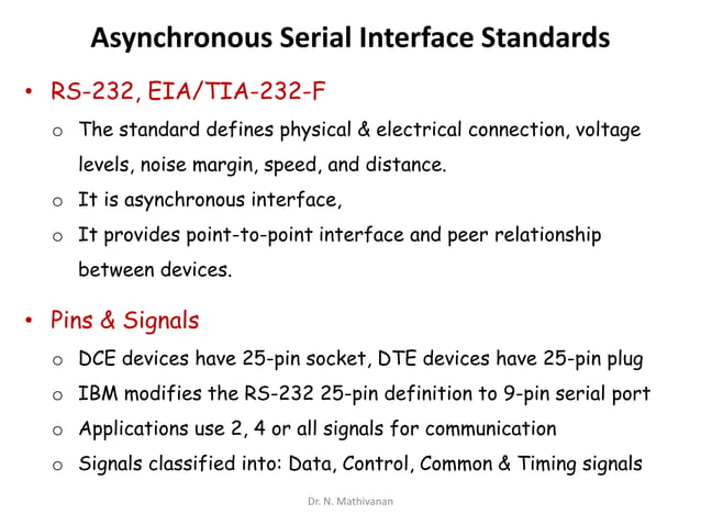 Asynchronous Serial Communication and standards | PDF | Computer ...