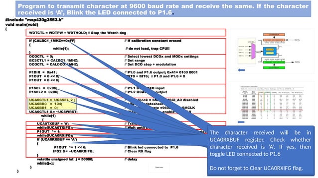 Serial_communication protocol of msp430.pptx | Computer Peripherals | Computing