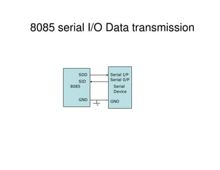 Serial communication in 8085 | PDF