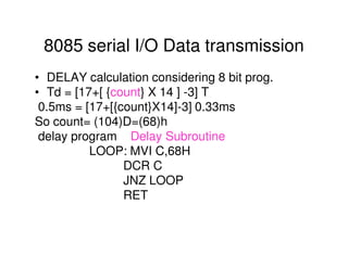 Serial communication in 8085 | PDF