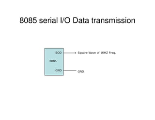 Serial communication in 8085 | PDF