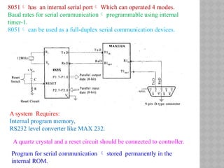 Serial communication in 8051 microcontroller .pptx