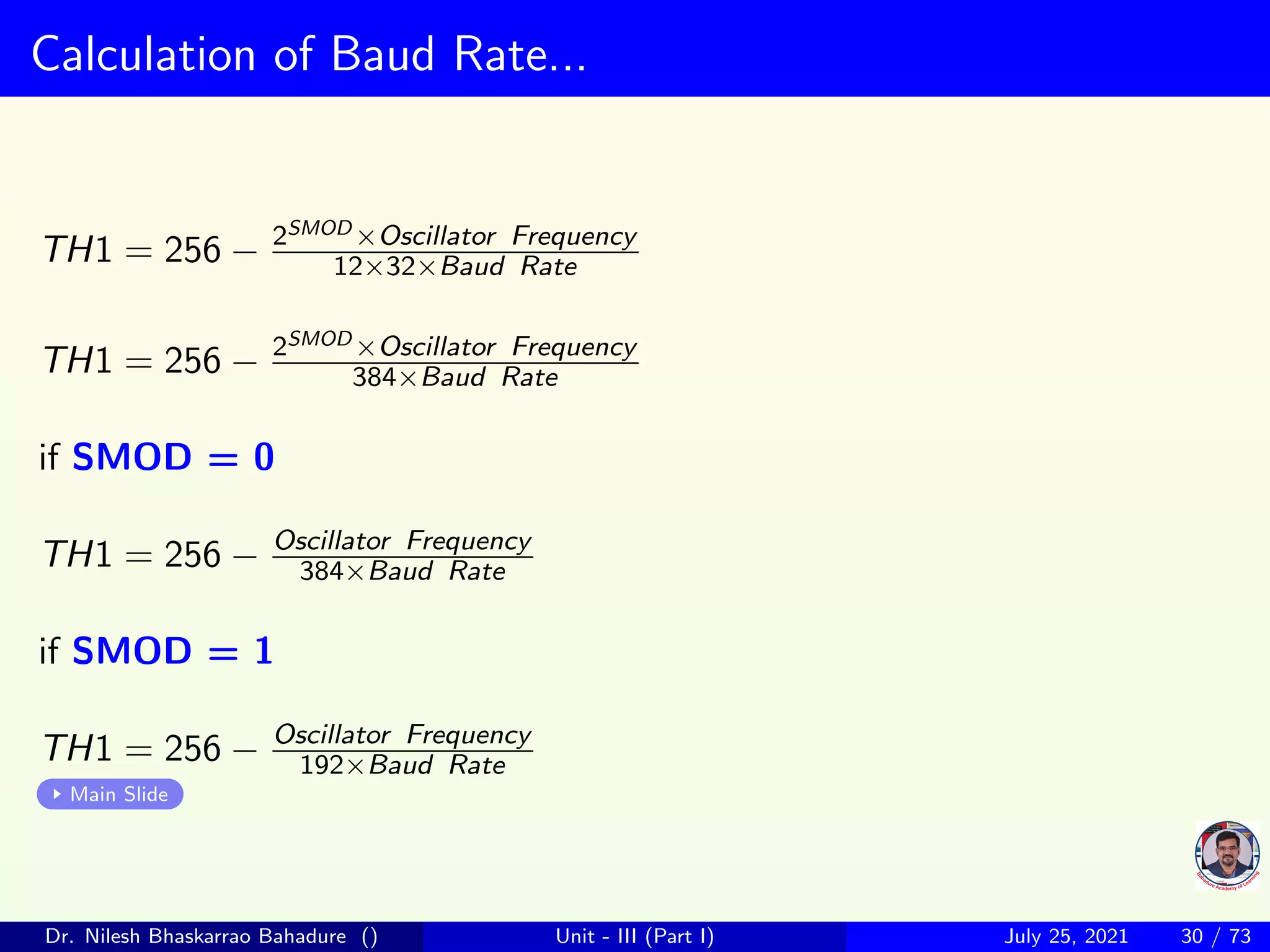 Serial communication of microcontroller 8051 | PDF