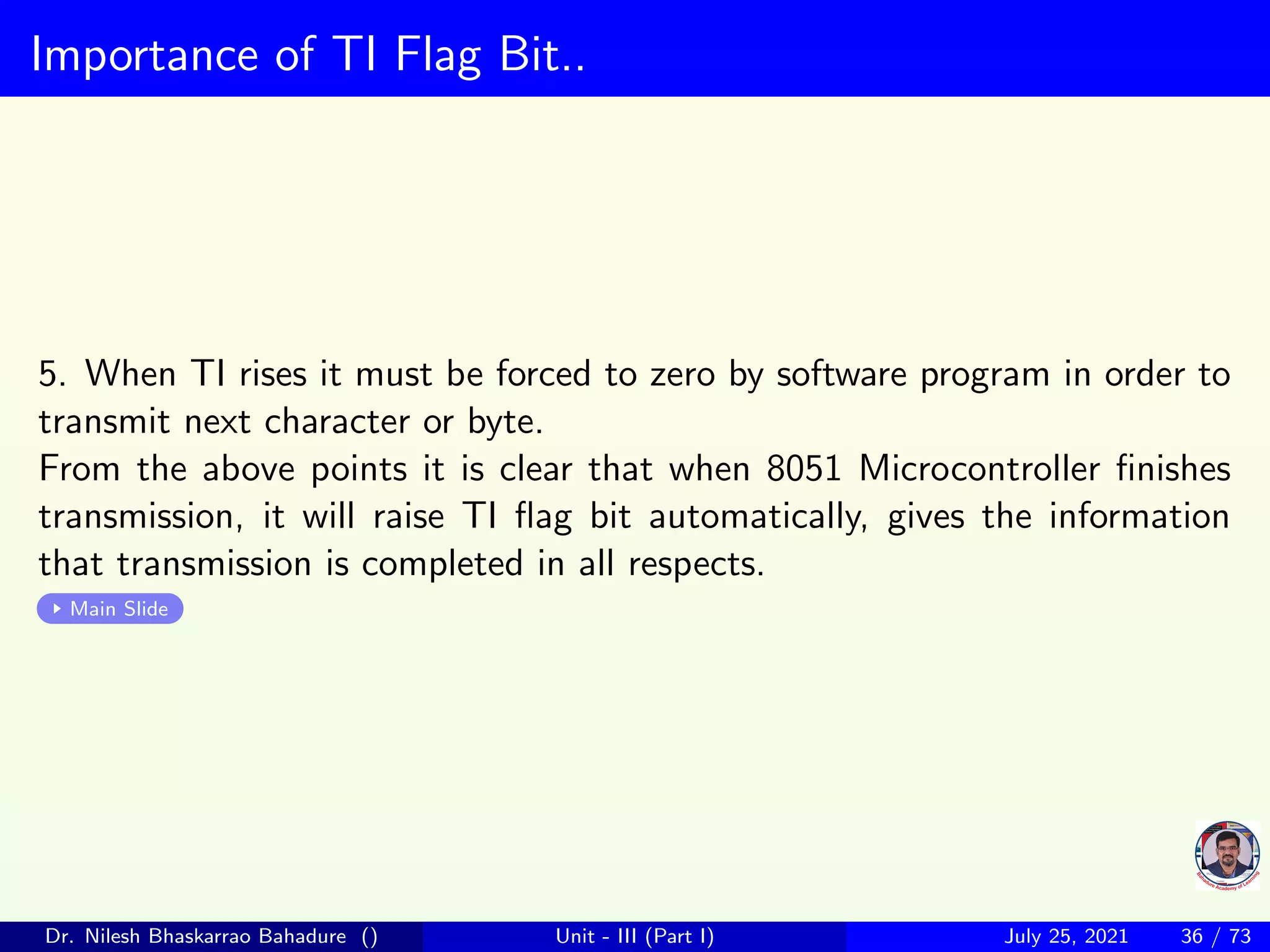 Serial communication of microcontroller 8051 | PDF