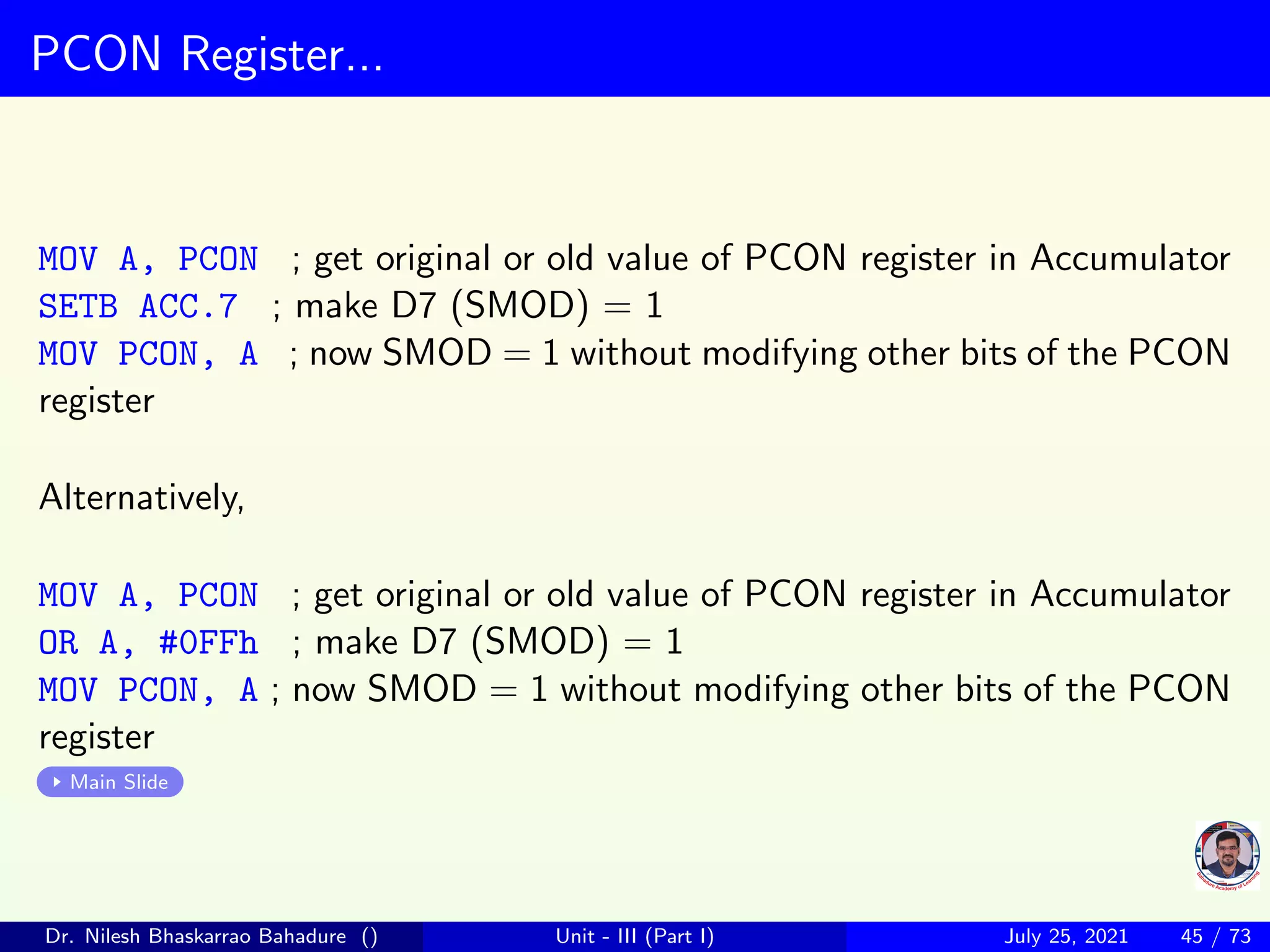 Serial communication of microcontroller 8051 | PDF