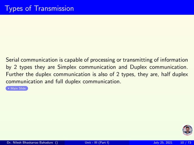 Serial communication of microcontroller 8051 | PDF