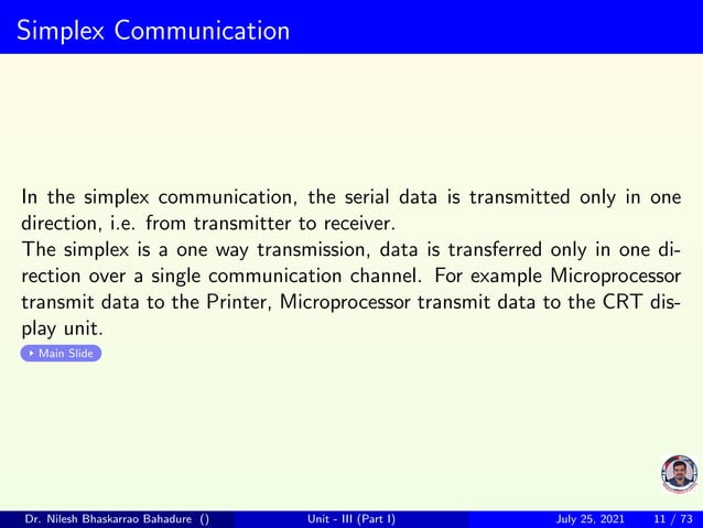 Serial communication of microcontroller 8051 | PDF