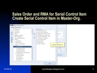 Serial Control Item in Oracle EBS | PPTX