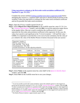Serial correlation | PDF