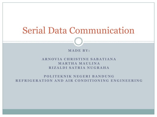 Serial Data Communication | PPT