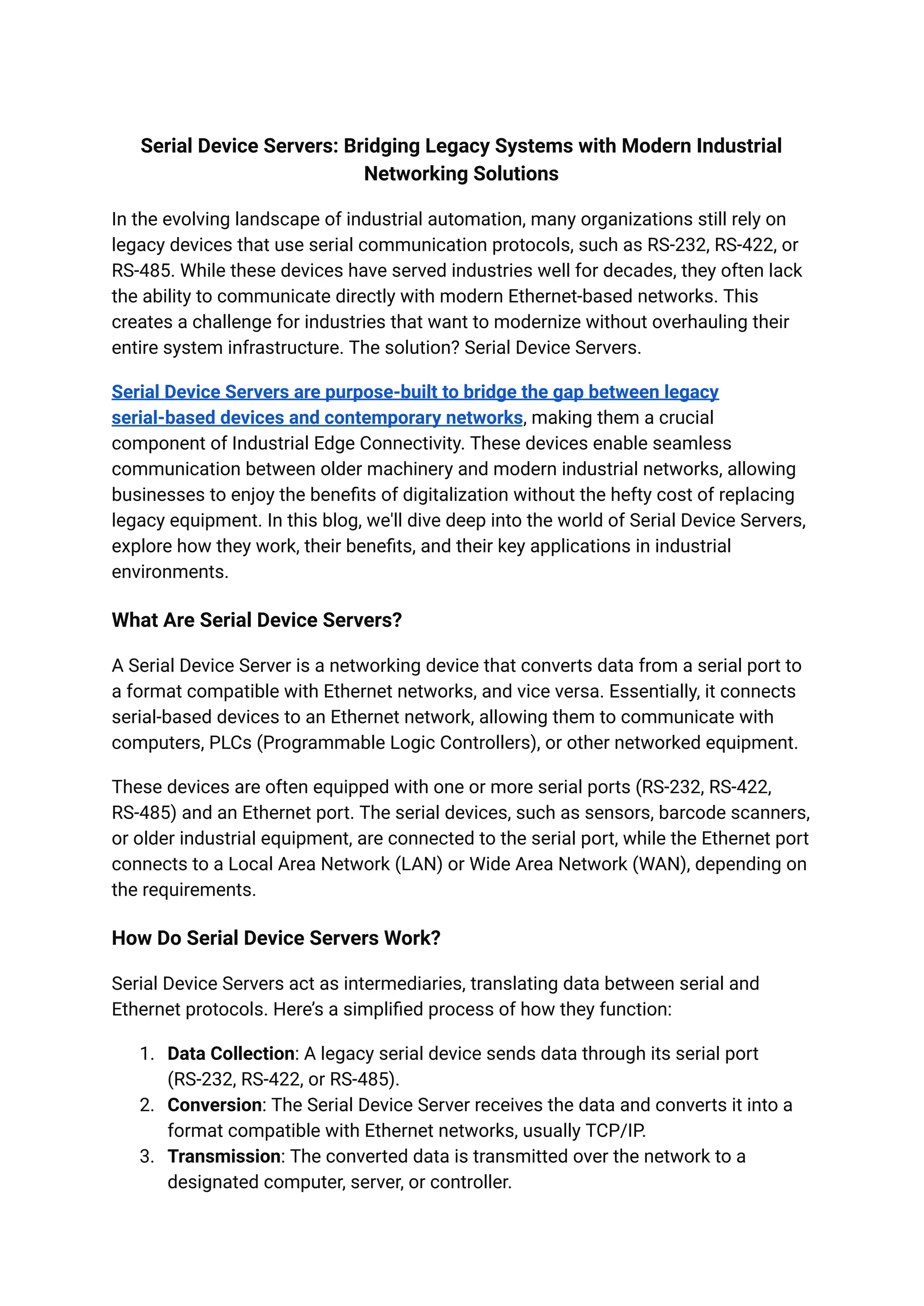 Serial Device Servers_ Bridging Legacy Systems with Modern Industrial Networking Solutions.pdf ...