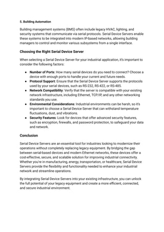Serial Device Servers_ Bridging Legacy Systems with Modern Industrial ...