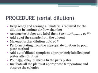 SERIAL DILUTION TECHNIQUE.pptx