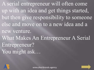 Serial entreprenuer | PDF