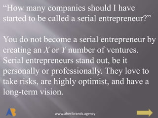 Serial entreprenuer | PDF