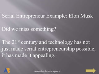 Serial entreprenuer | PDF