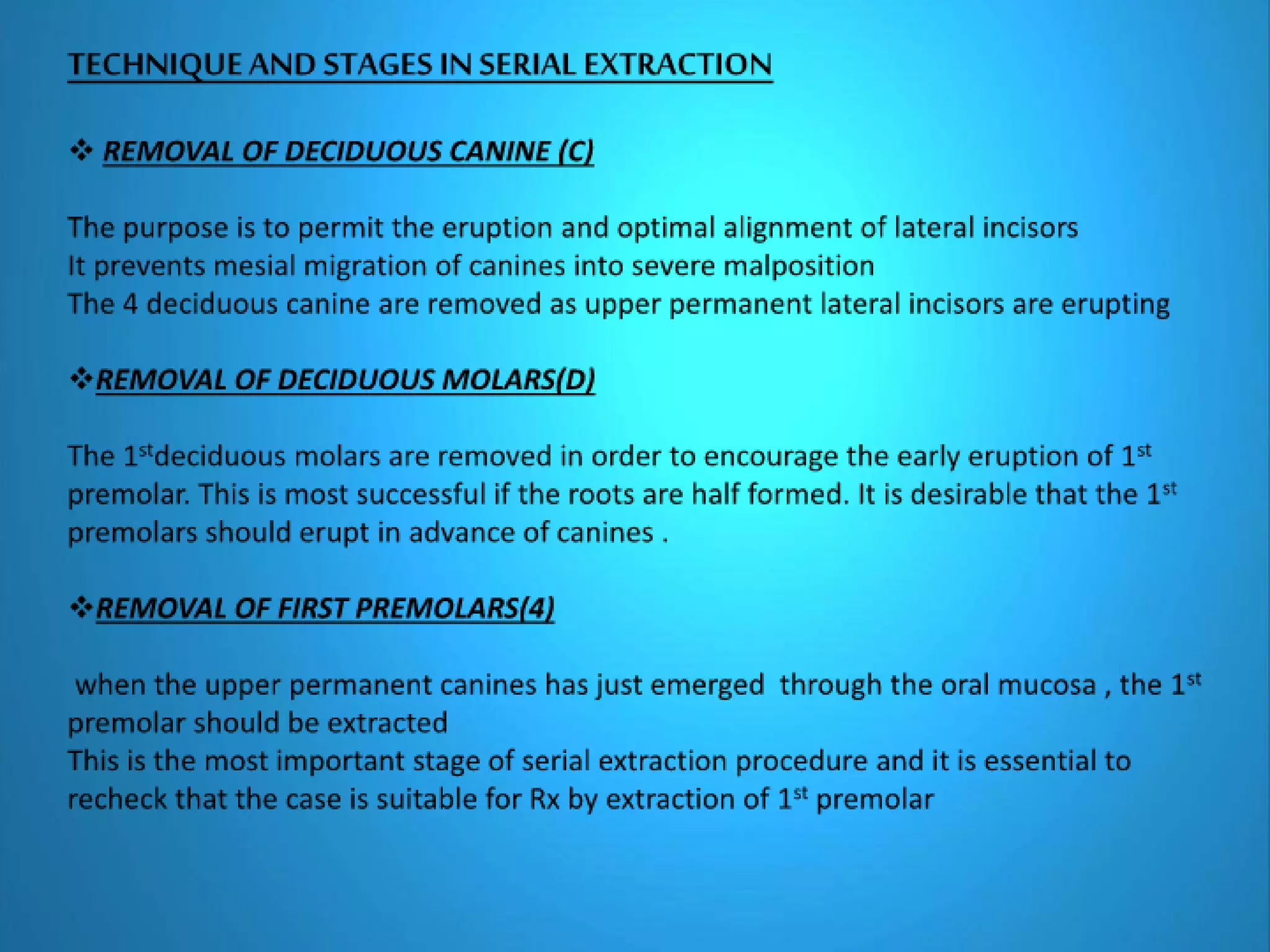 Serial extraction | PDF