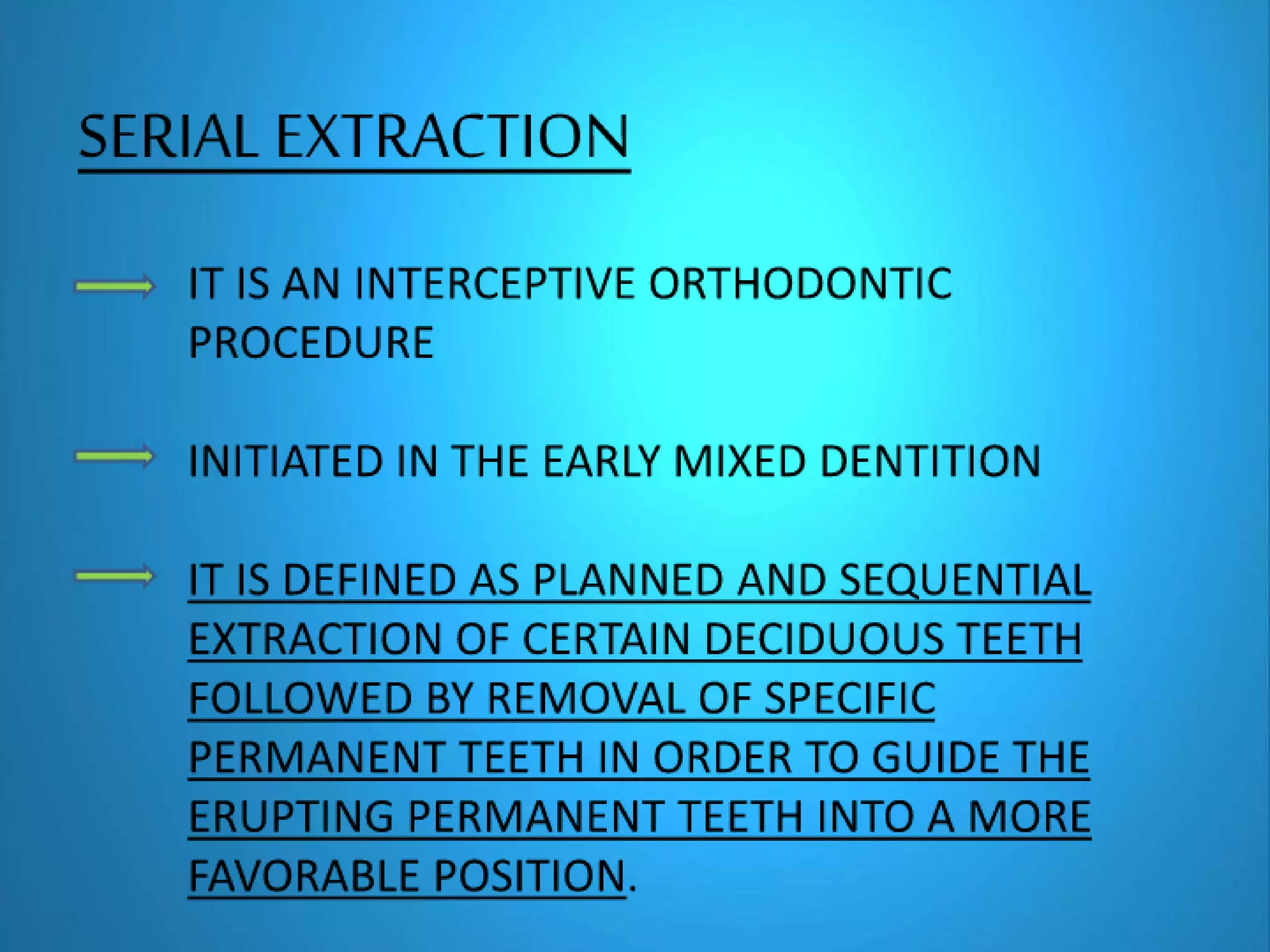 Serial extraction | PDF
