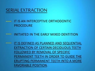 Serial extraction | PDF