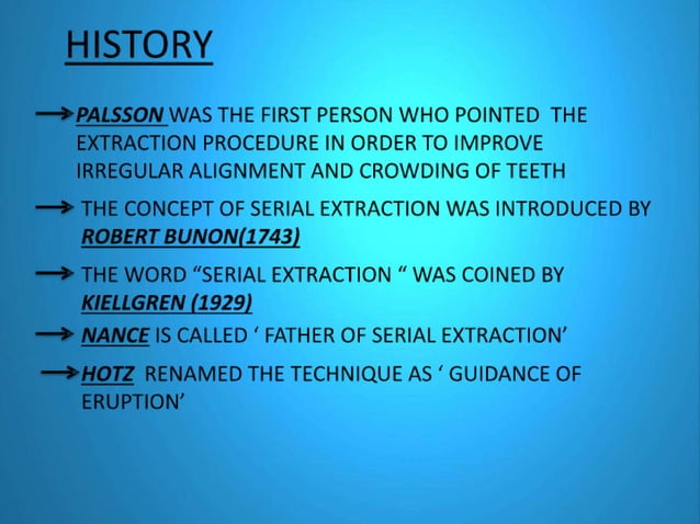 Serial extraction | PPT