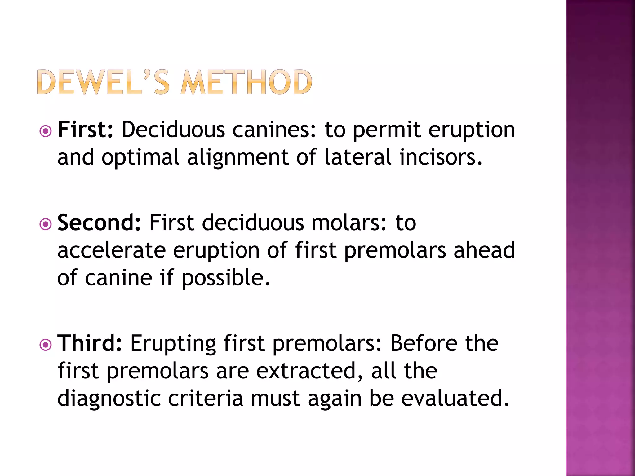Serial extraction | PPTX | Dental Health | Diseases and Conditions