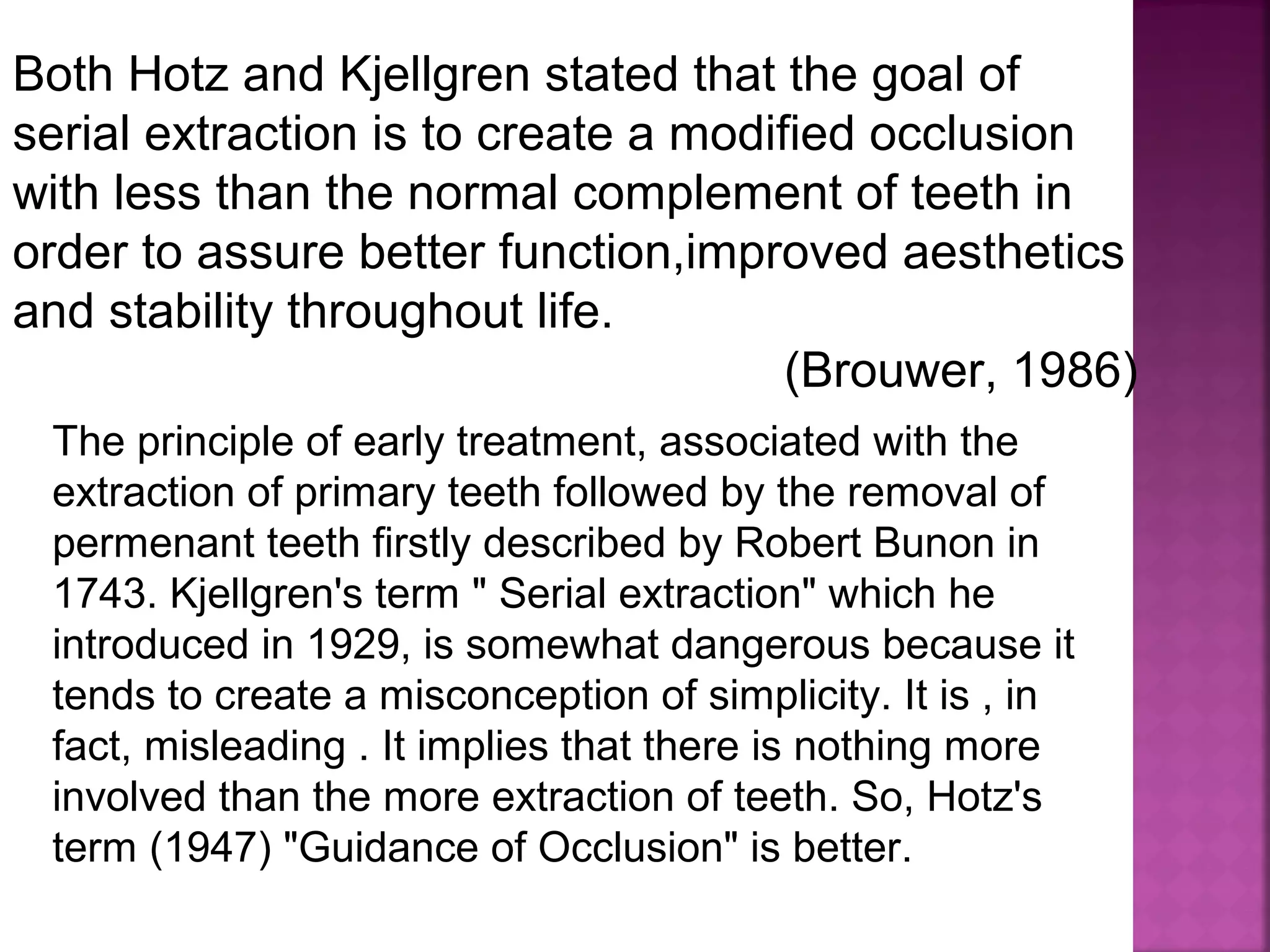 Serial extraction in orthodontic | PPT