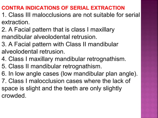 Serial extraction in orthodontic | PPT | Dental Health | Diseases and ...