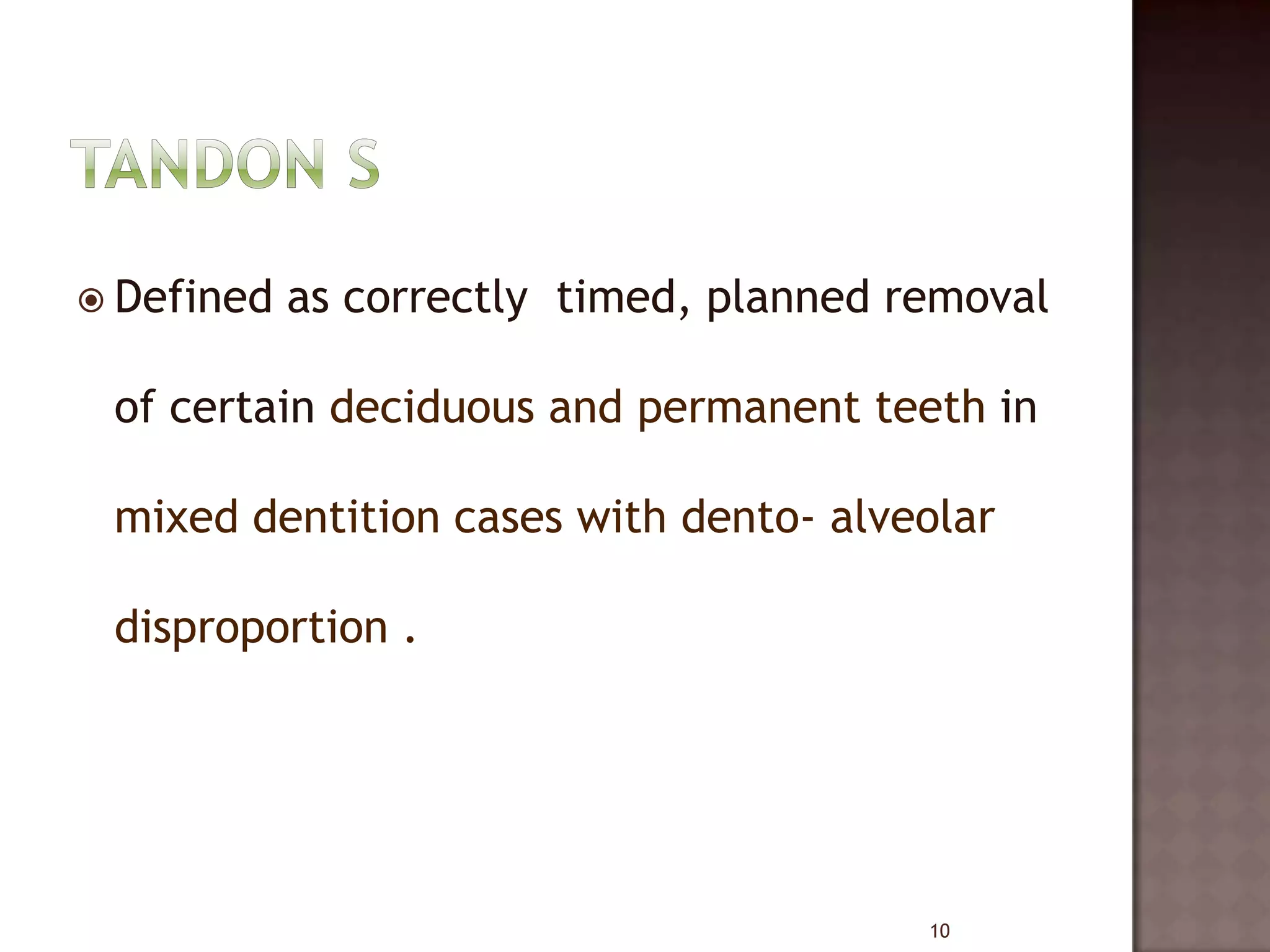 Serial extraction | PPTX