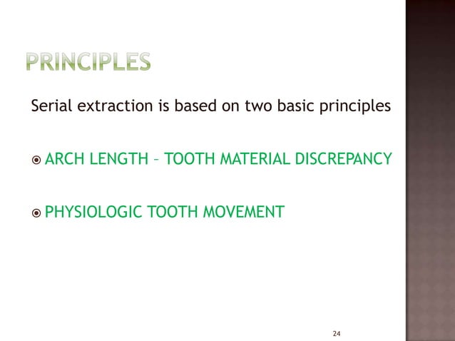 Serial extraction | PPTX