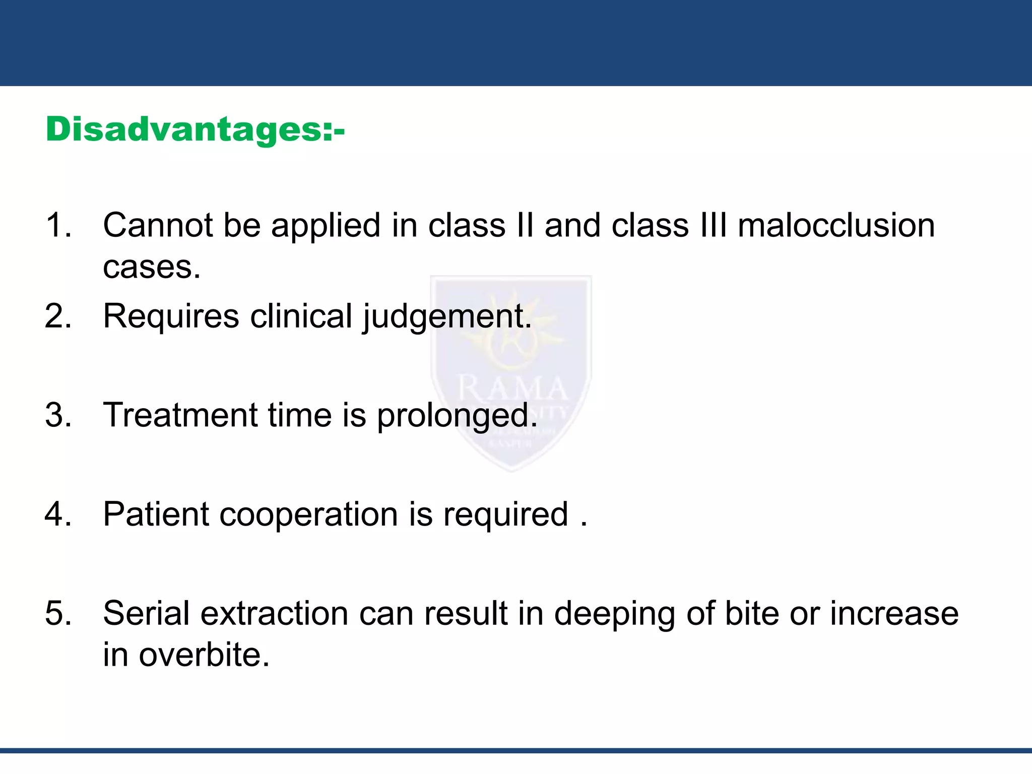 SERIAL EXTRACTION SLIDESHARE.pptx | Dental Health | Diseases and Conditions