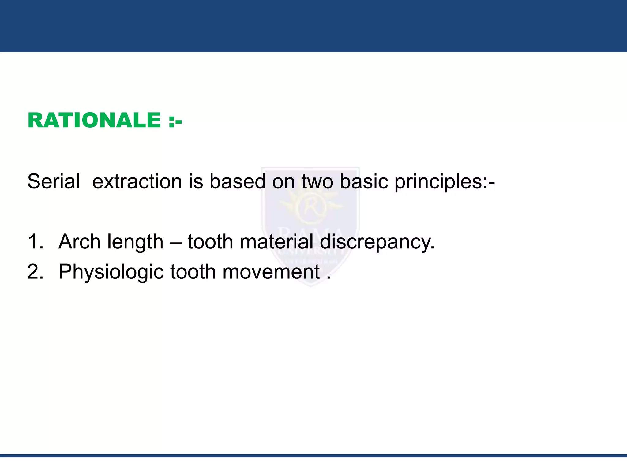 SERIAL EXTRACTION SLIDESHARE.pptx | Dental Health | Diseases and Conditions