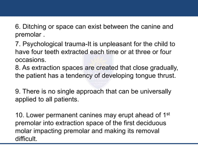 SERIAL EXTRACTION SLIDESHARE.pptx | Dental Health | Diseases and Conditions